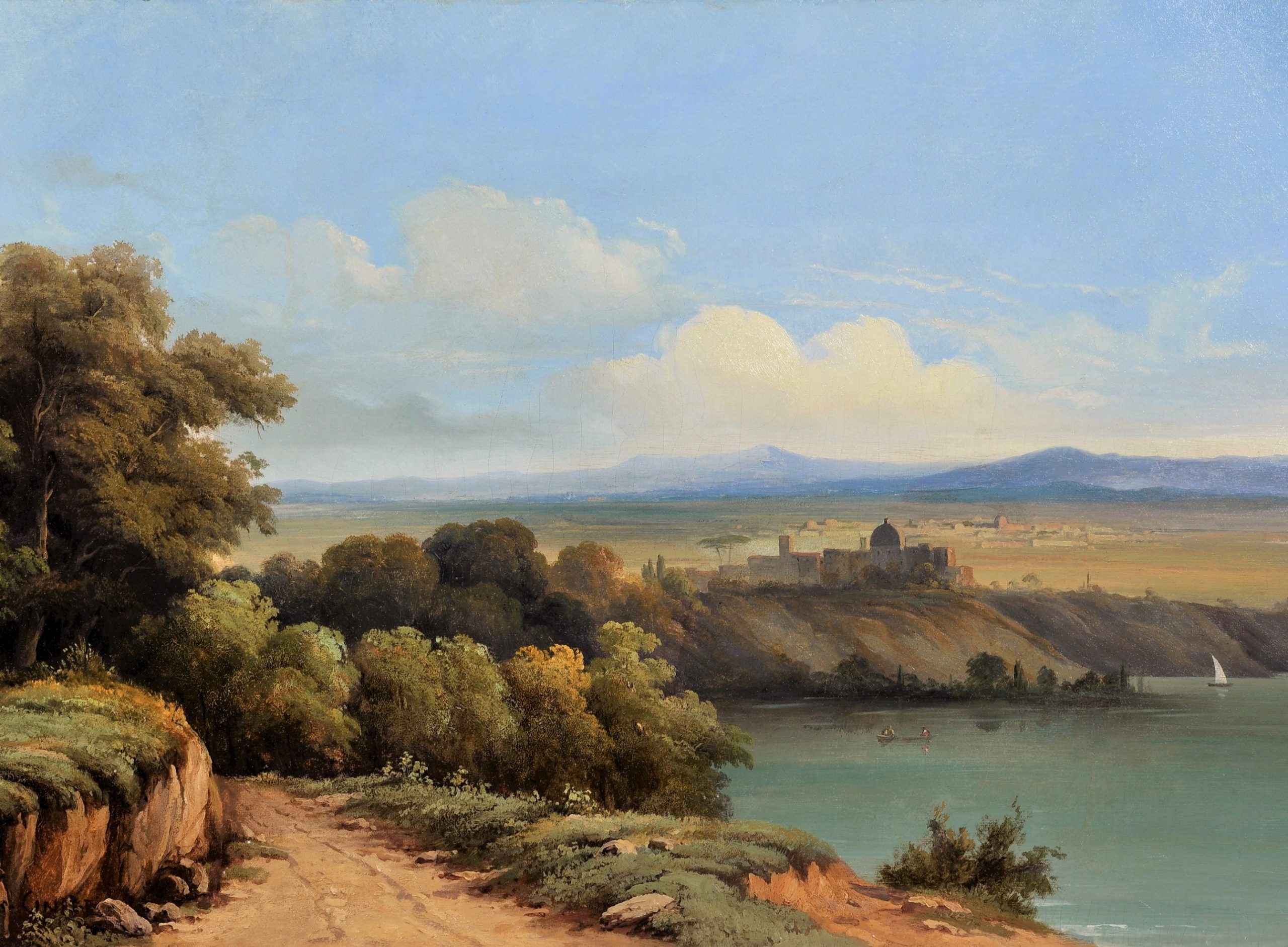 Le lac d'Albano, Castel Gandolfo et la campagne romaine | Galerie ...