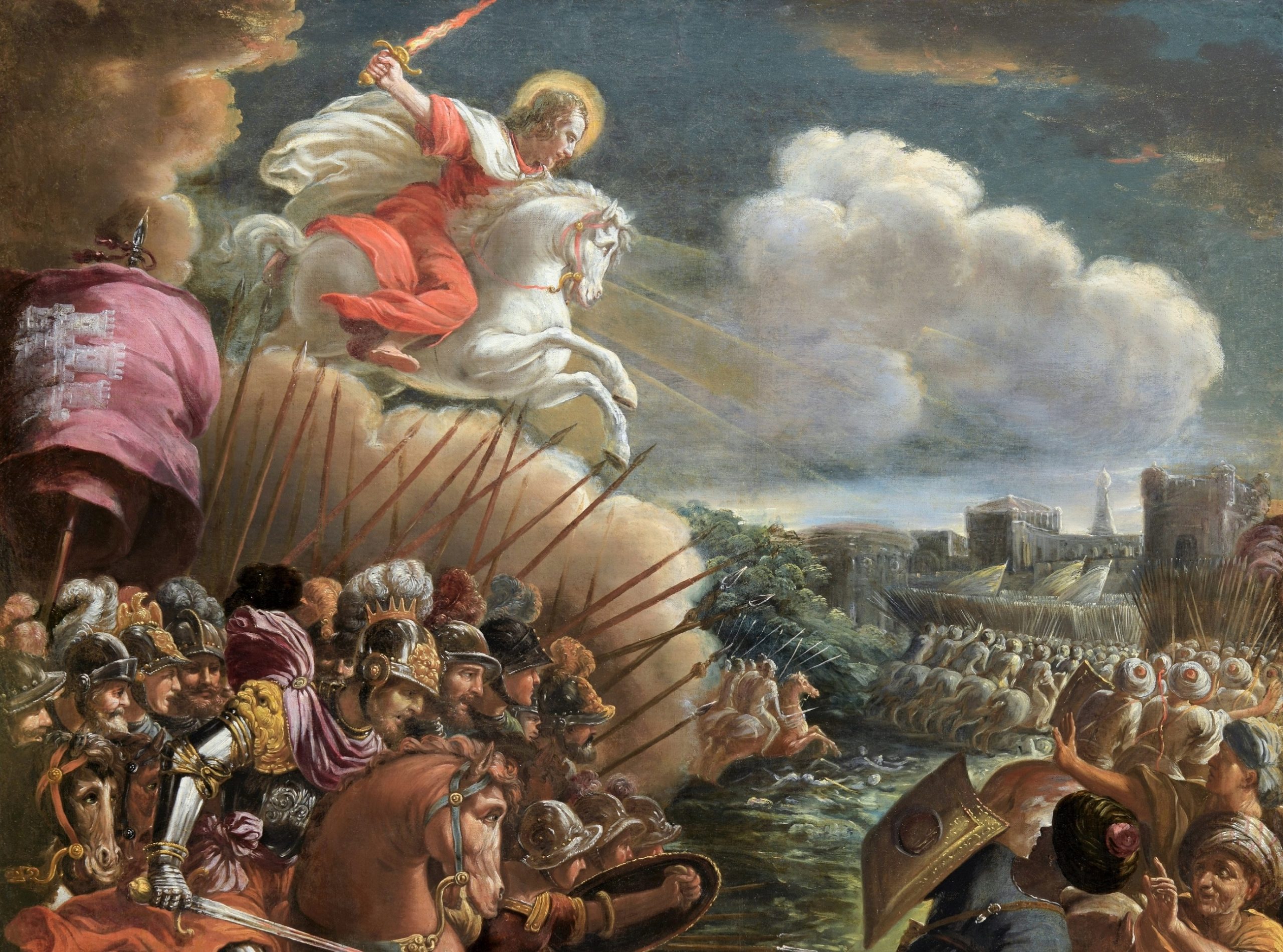 Saint Jacques matamore à la bataille de Clavijo | Galerie Christian Le ...