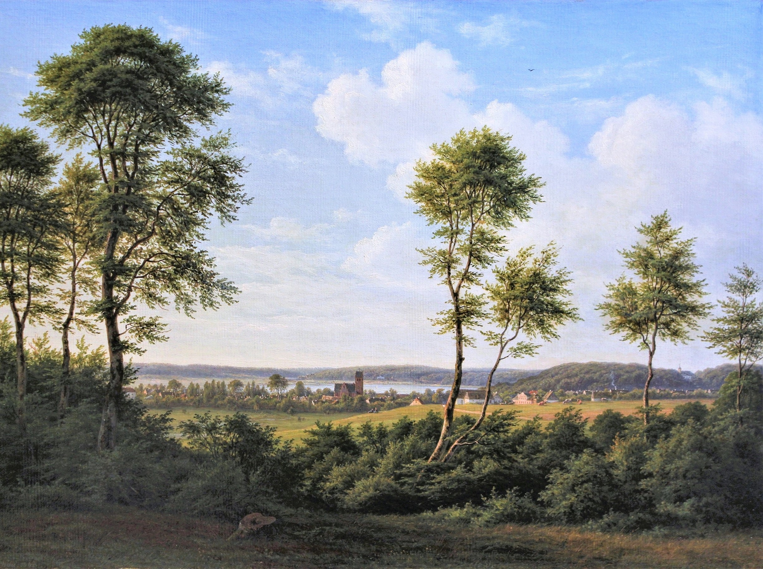 Paysage du Danemark, probablement à Sollerod | Galerie Christian Le Serbon