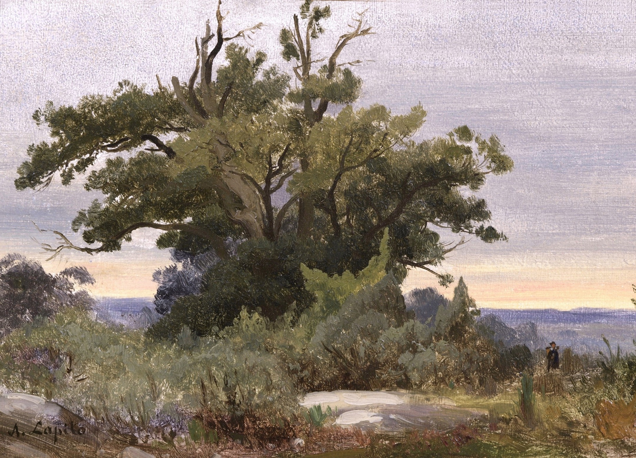 Le peintre en forêt de Fontainebleau | Galerie Christian Le Serbon